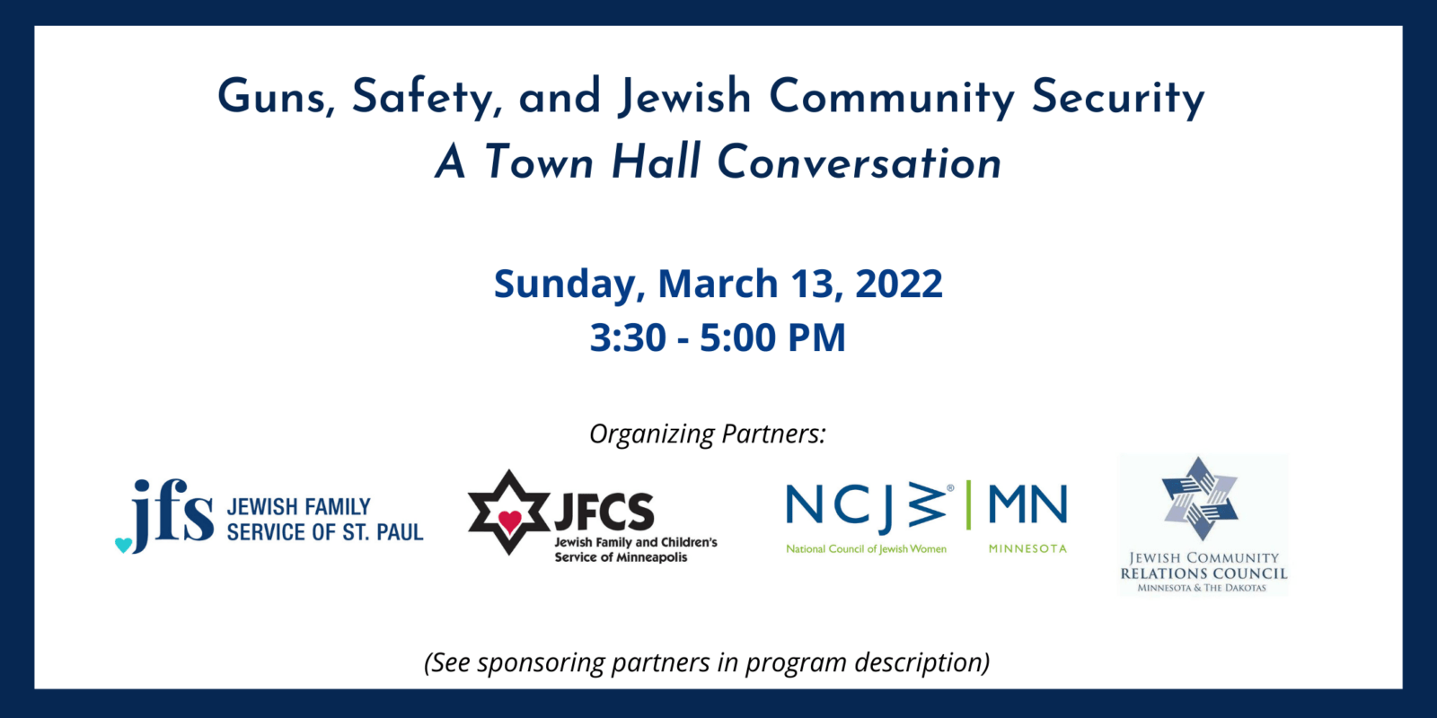 Guns, Safety, and Jewish Community Security - A Town Hall Conversation ...